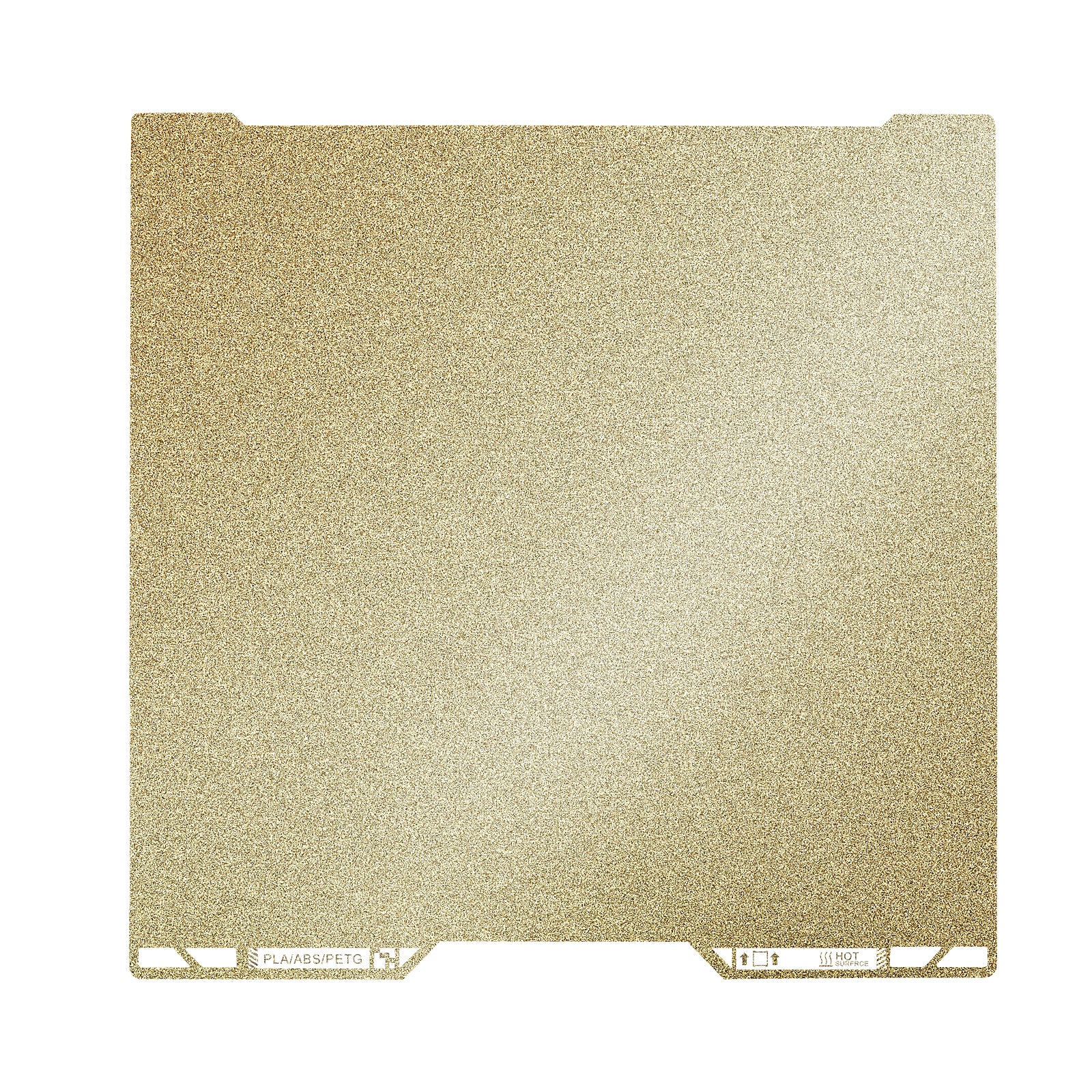 IdeaFormer Double-Sided Gold Textured PEI Spring Steel Build Plate wit