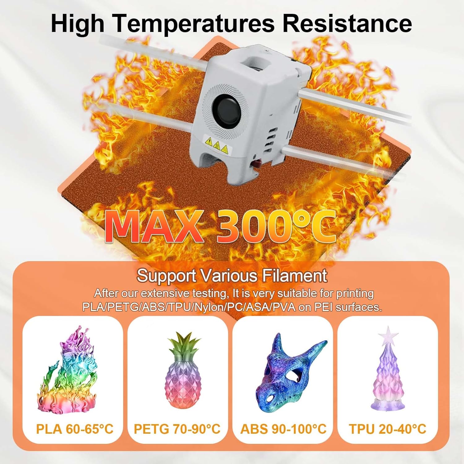 A1 Mini Build Plate Fafeicy Double Sided Textured PEI Sheet, Flexible ...